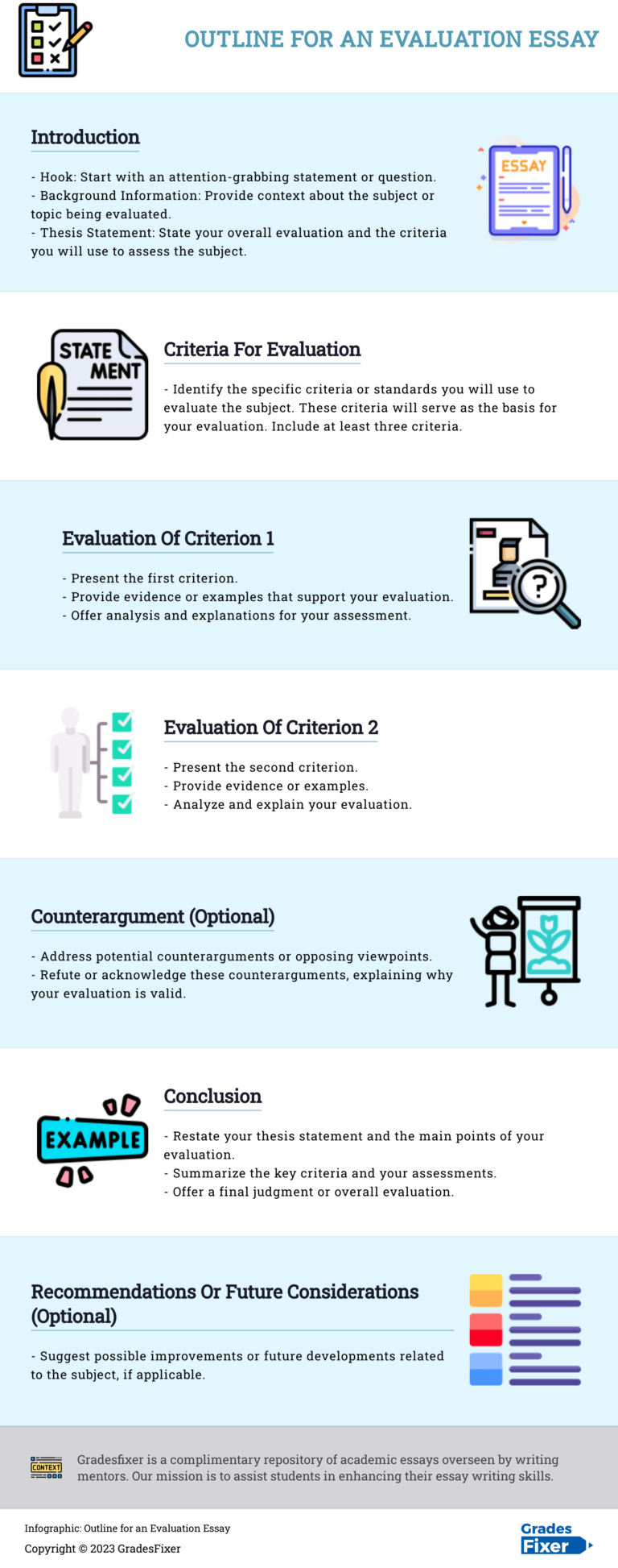 Free Evaluation Essay Examples. Best Topics, Titles