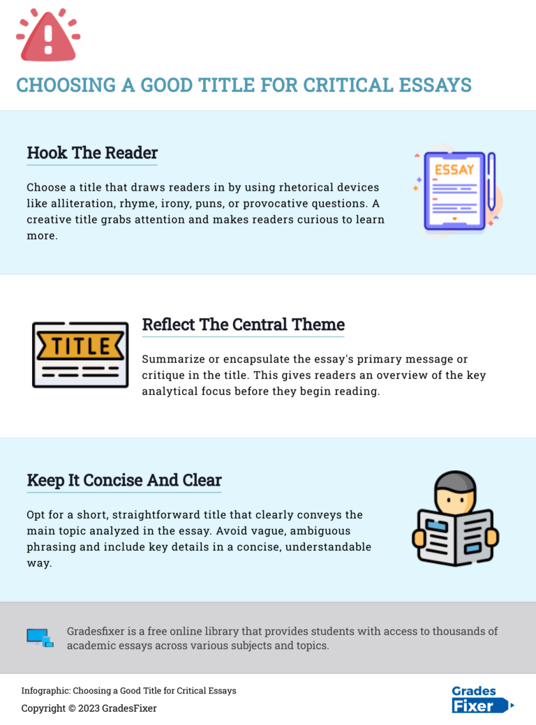 Free Critical Analysis Essay Examples. Best Topics, Titles